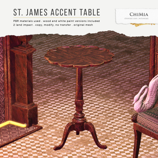 Second Life Marketplace - St. James Accent Table